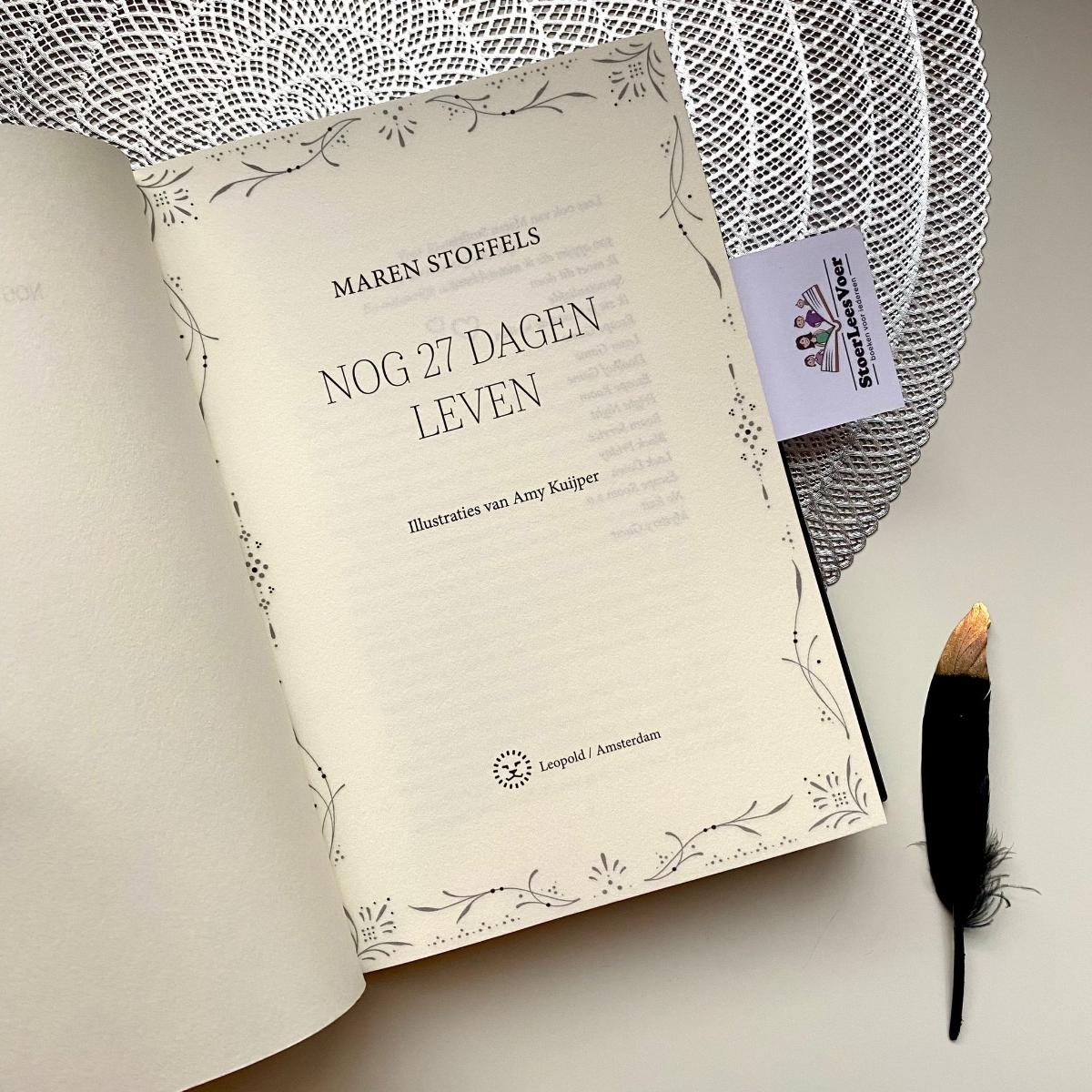 Nog 27 dagen leven - Maren Stoffels Jeugdroman | StoerLeesVoer