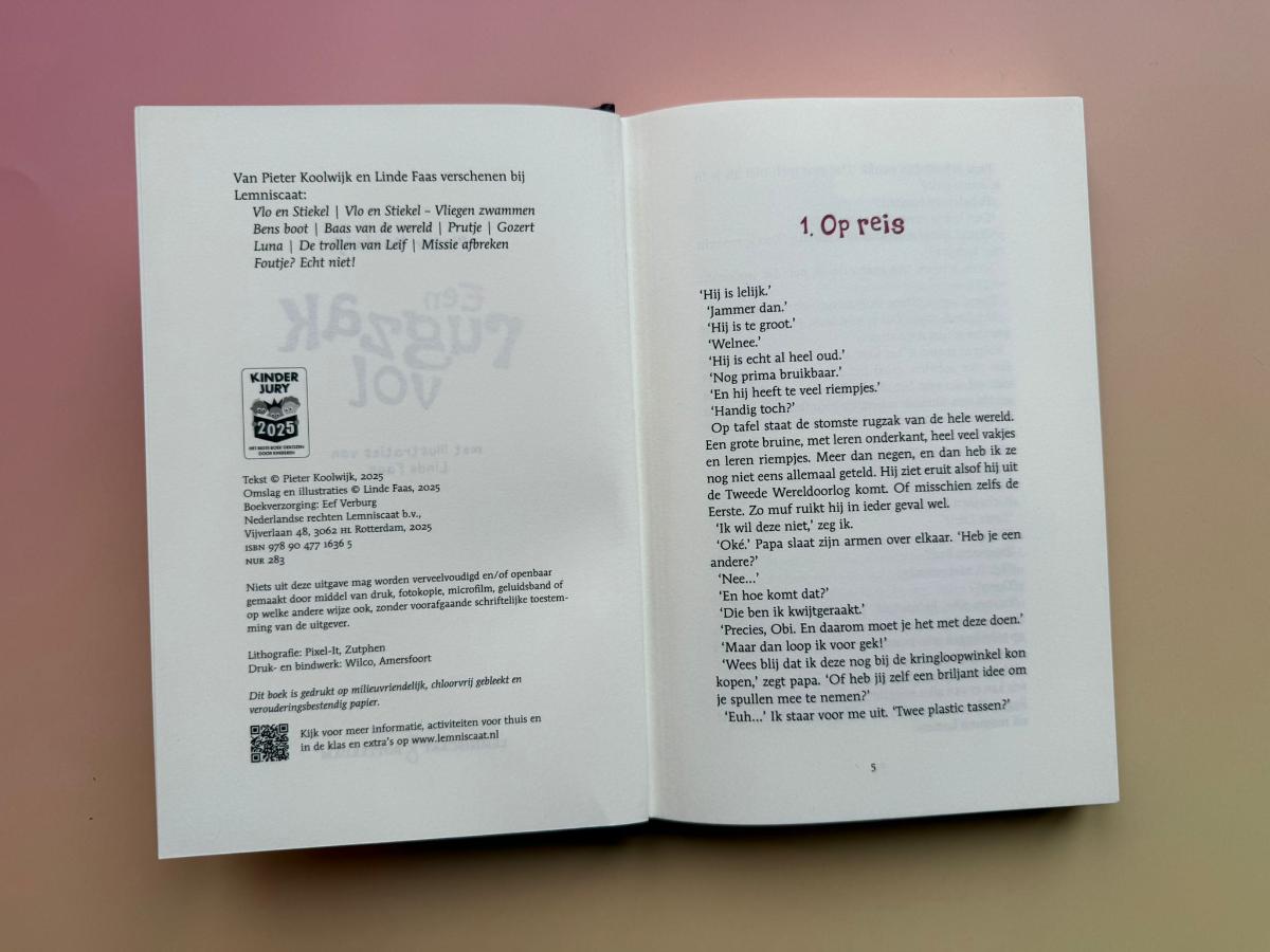 Een rugzak vol - Pieter Koolwijk | Jeugdroman 8+ | StoerLeesVoer