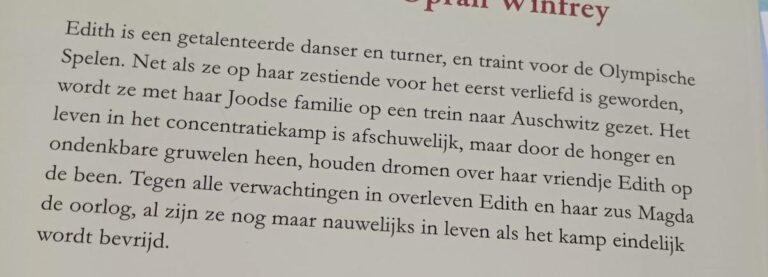 De Ballerina van Auschwitz - Edith Eger | WO2 | StoerLeesVoer